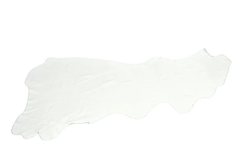 White Chap Leather | Pebble Grain Cowhide Leather