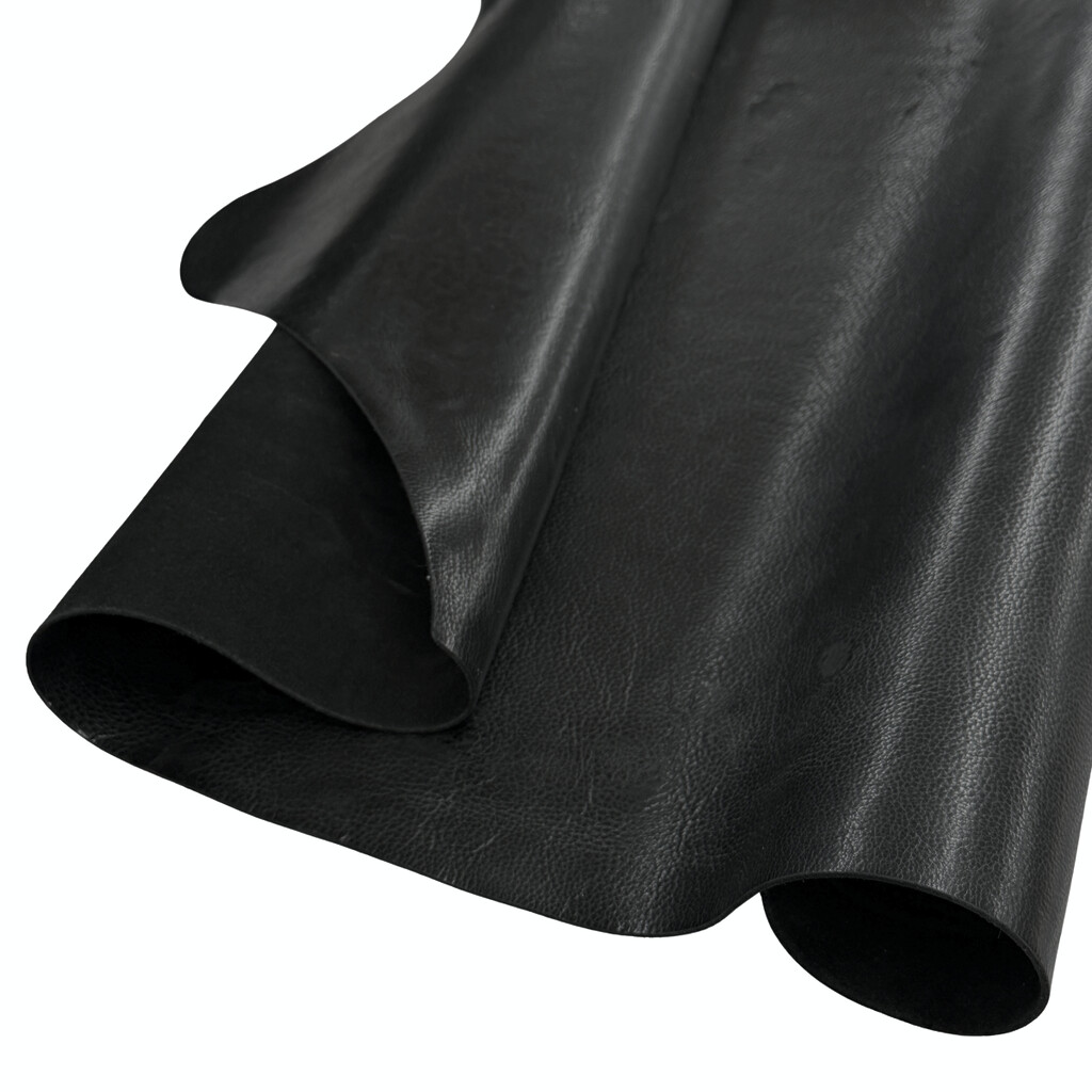 Black Utta - Shrunken Bison Leather | Montana Leather Co.