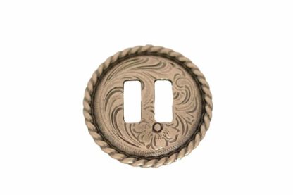 Slotted Antique Rope Edge Concho | Montana Leather Company