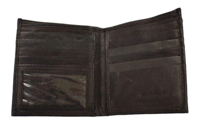 Black Leather Hipster Wallet | Montana Leather Company