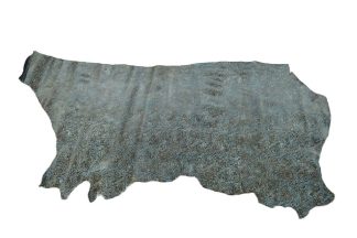 Turquoise Western Floral Leather | Montana Leather Company
