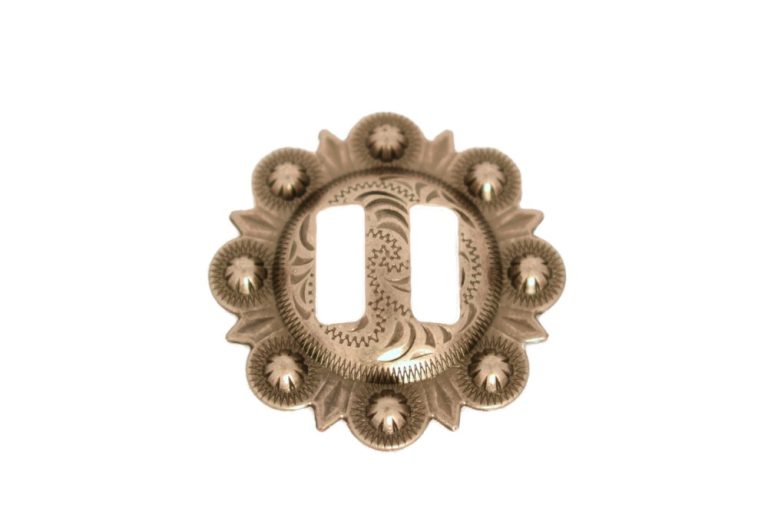 Slotted Antique Berry Concho | Montana Leather Company