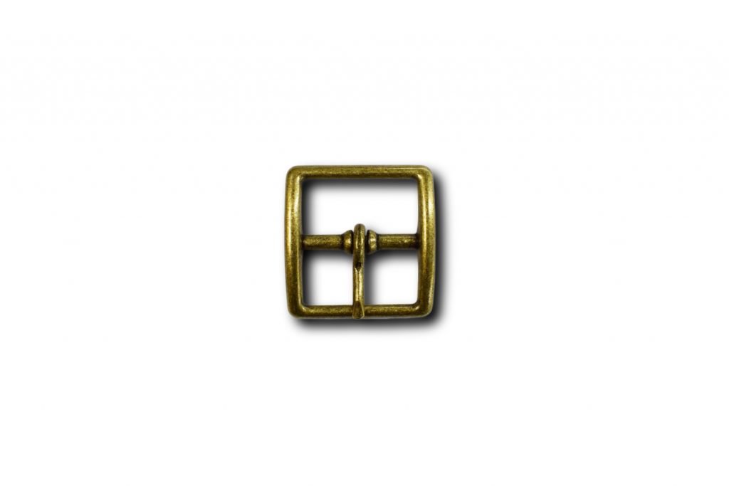 Shop Antique Brass Short Square Center Bar Buckle Online