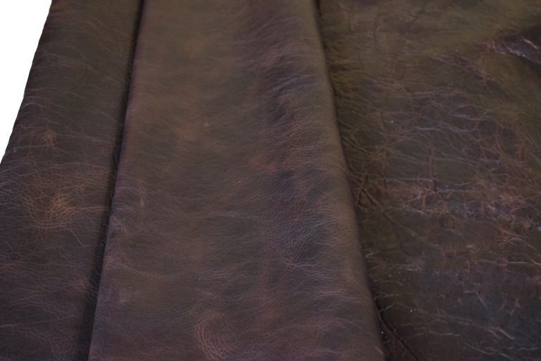 Bison / Buffalo Leather - Black - Montana Leather Company