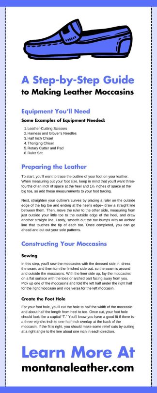 A Step-by-Step Guide to Making Leather Moccasins