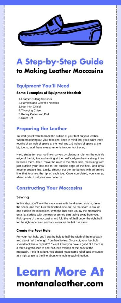 A Step-by-Step Guide to Making Leather Moccasins