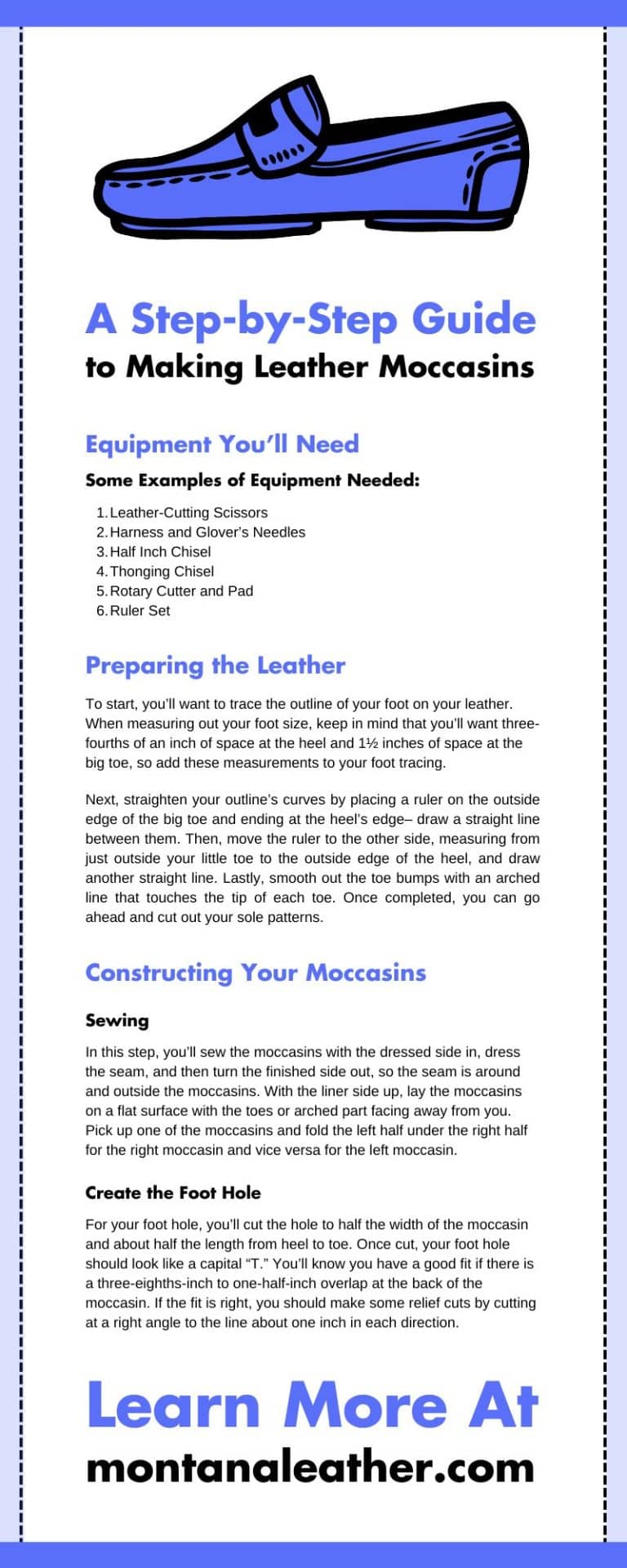 A Step-by-Step Guide to Making Leather Moccasins