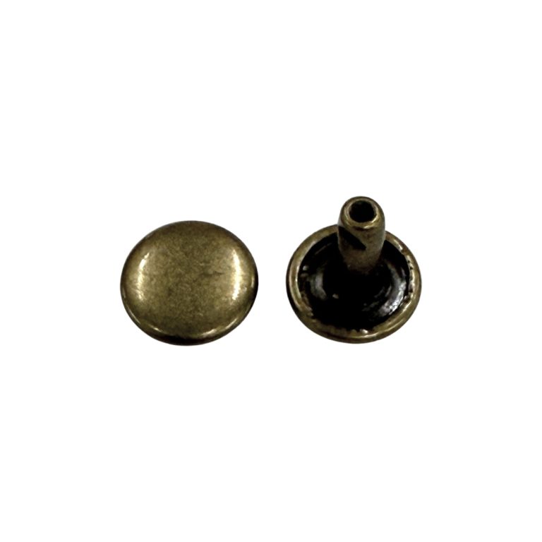 Antique Brass Double Cap Rivets | Montana Leather Company