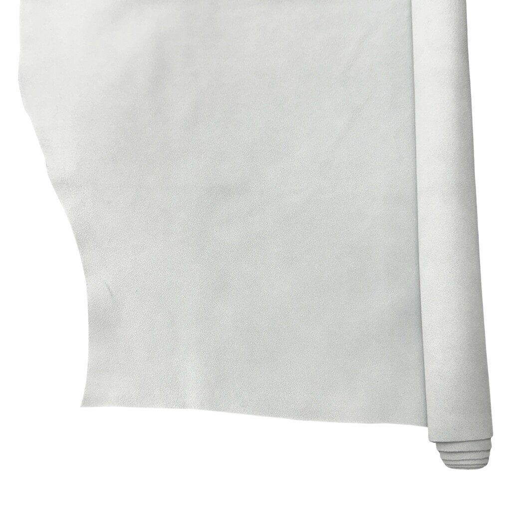 Garment Suede Split - White | Montana Leather Company